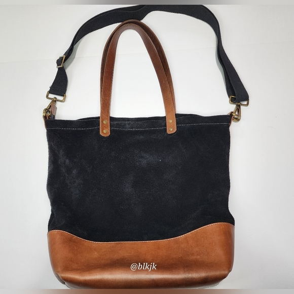 Kiko | Other | Kiko Suede And Leather Boyfriend Tote With Handles And ...